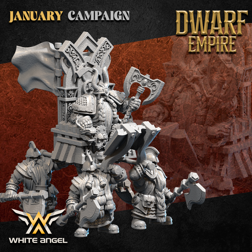 The Dwarf King | Dwarf Empire | White Angel Miniatures - CT Miniatures UK