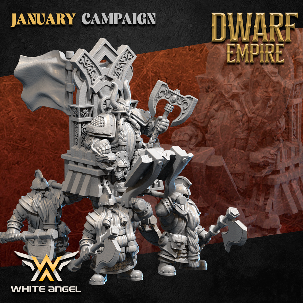The Dwarf King | Dwarf Empire | White Angel Miniatures – CT Miniatures UK