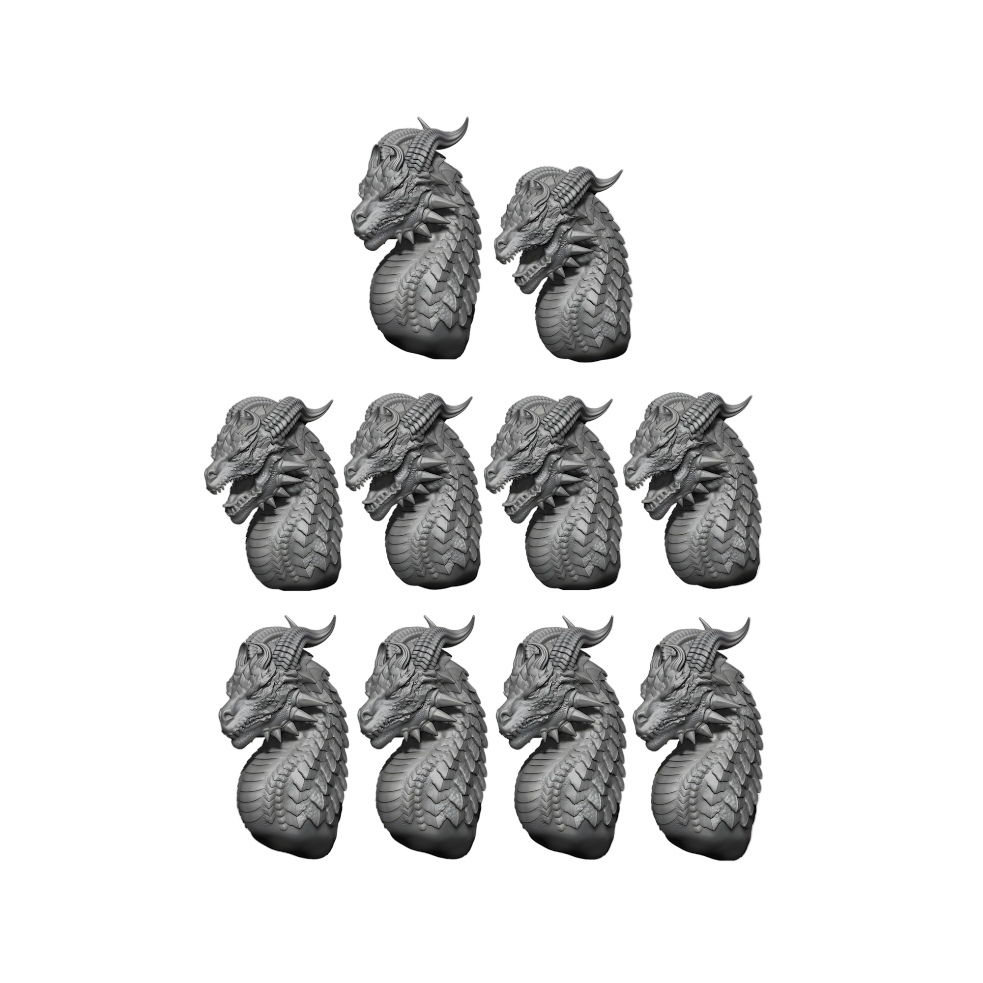 Dragonborn Dragon Heads - CT Miniatures UK