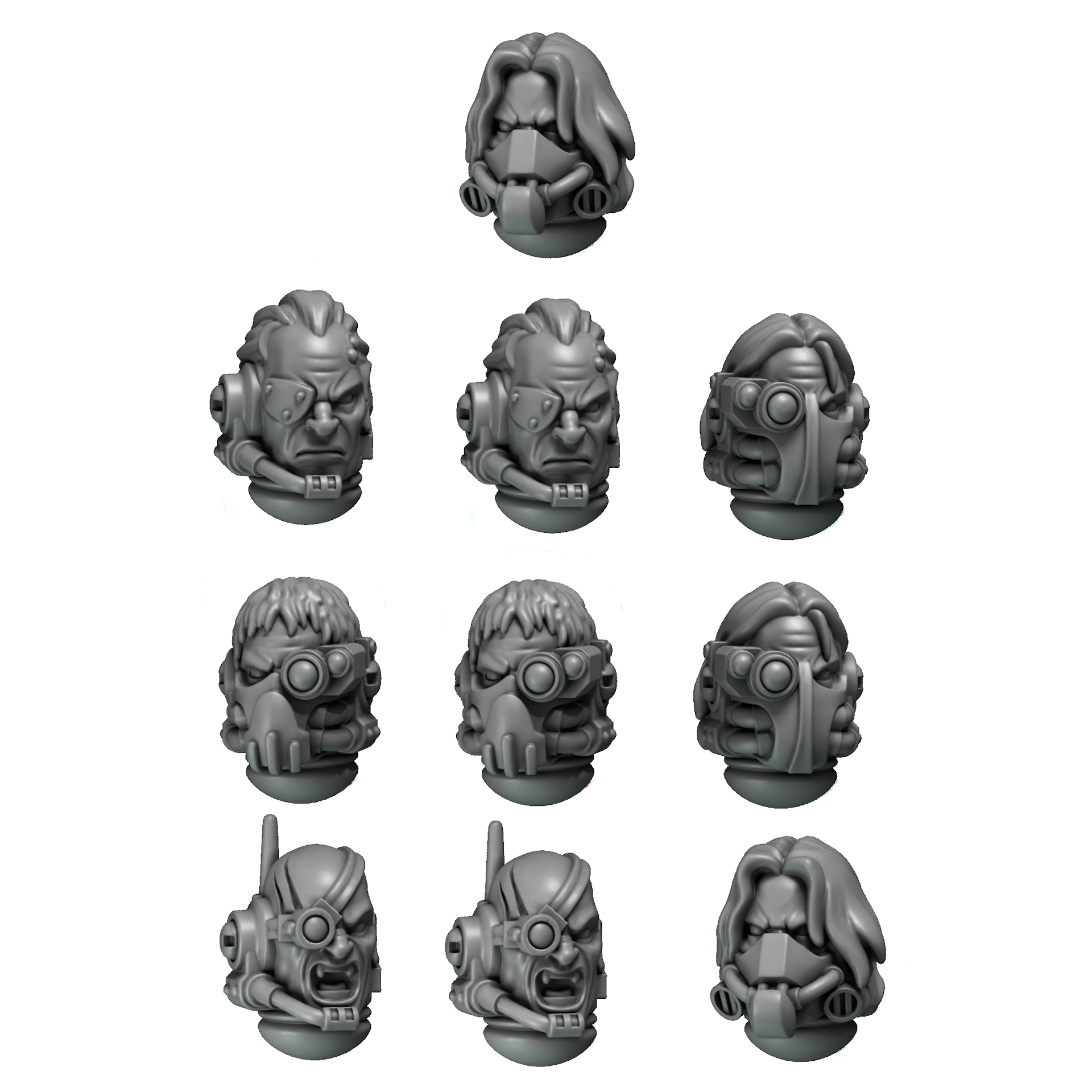 Crimson Lords: Tactical Helmets (Set of 10) - Infantry Proxy Bits - CT ...