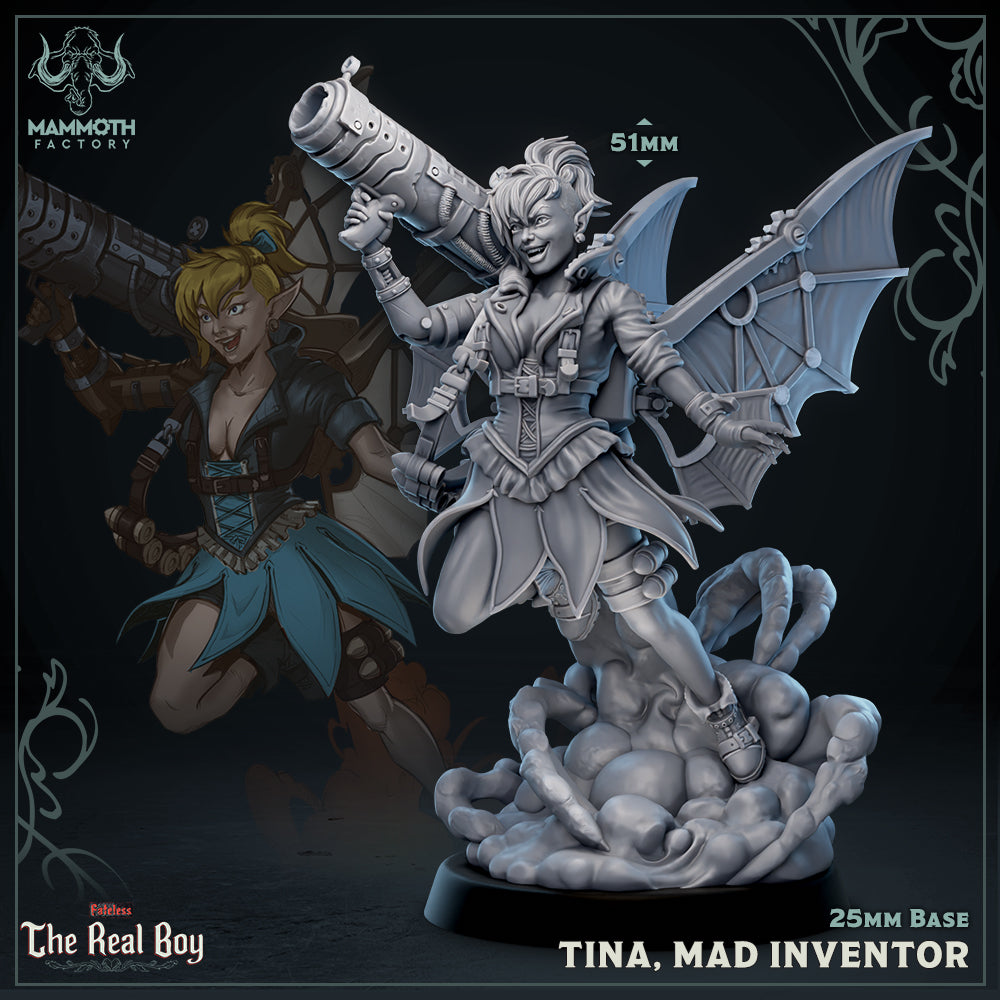 Tina, Mad Inventor - The Real Boy - CT Miniatures UK