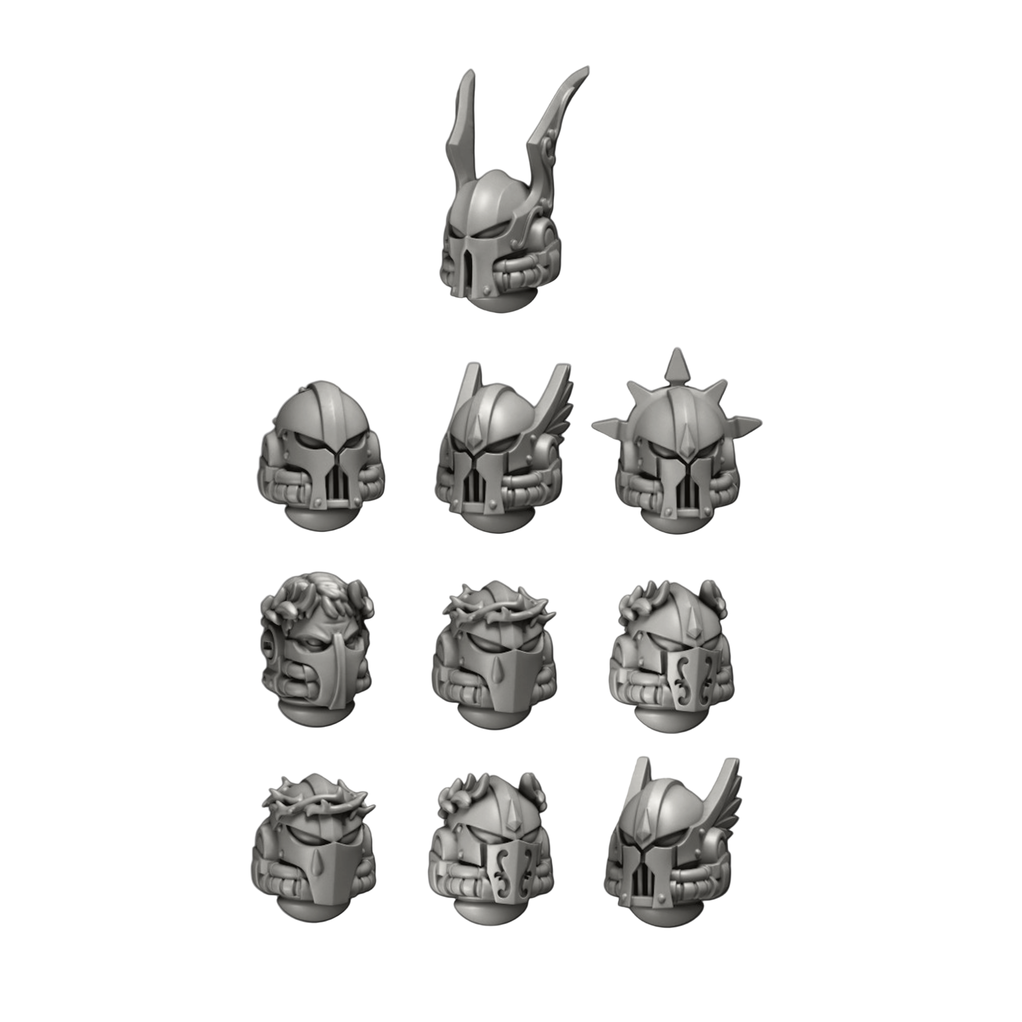 Crimson Lords: Ornate Infantry Helmets (Set of 10) - Proxy Bits - CT ...