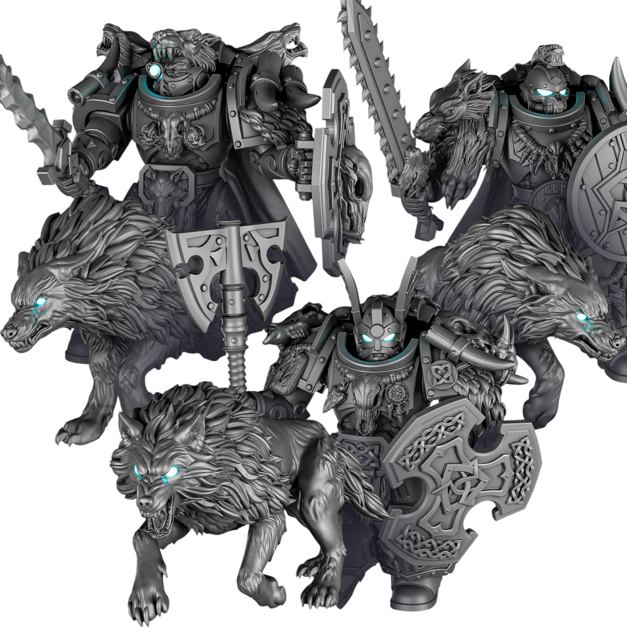 Howling Pack - Customizable Miniatures with Various Weapons - CT ...