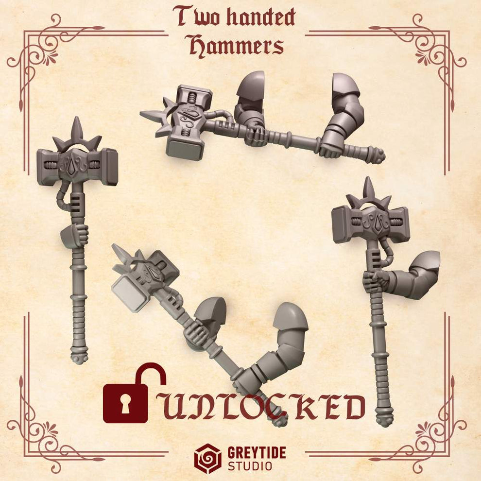 2-Hand Hammers | Crimson Lords | Upgrades | Greytide Studio | Tabletop ...